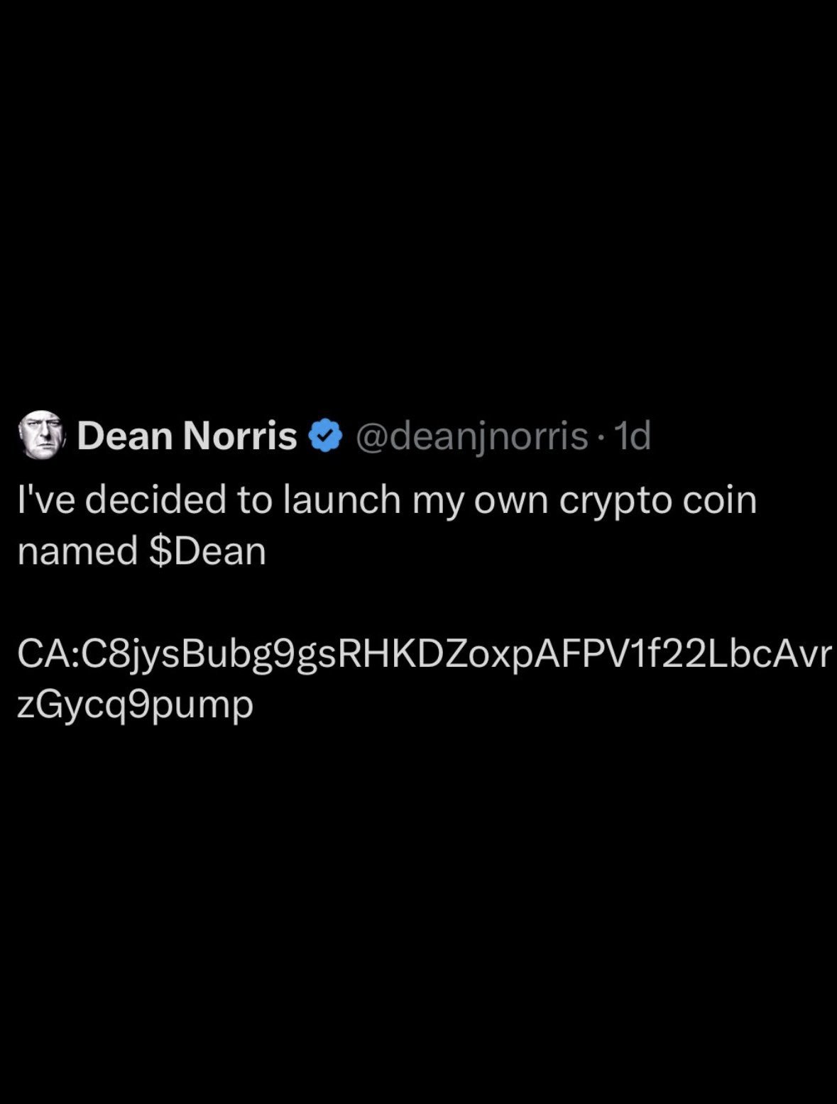 Breaking Bad yıldızı Dean Norris, Twitter'ın kendi meme coin'i hakkında ...