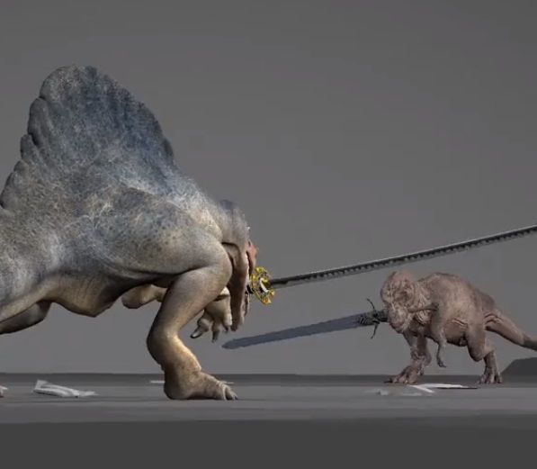 Dino-Sword, bir samuray Spinosaurus olarak oynamanıza izin verir ...