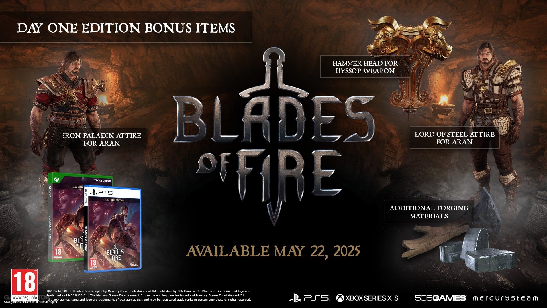 Blades of Fire, Xbox Series ve PlayStation 5 için fiziksel sürümü onayladı