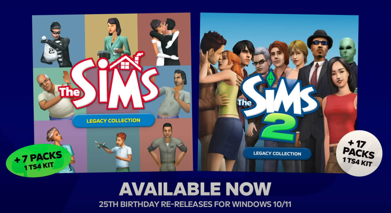 The Sims & The Sims 2 artık PC'de mevcut